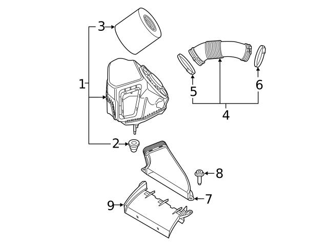 Genuine VW/Audi 4K0129520C Air Intake Hose - Audi | AU4K0129520C