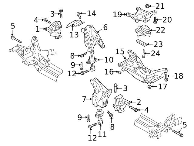 Genuine VW/Audi 4K0399115B Auto Trans Mount - Audi | AU4K0399115B