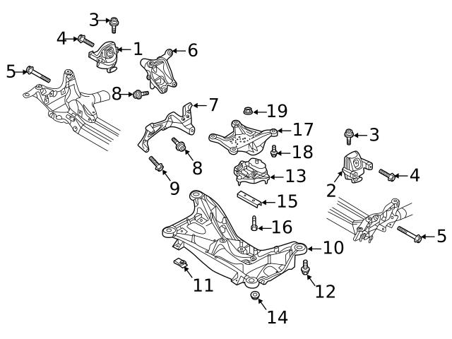 Genuine VW/Audi 4K0399156A Auto Trans Mount - Audi | AU4K0399156A