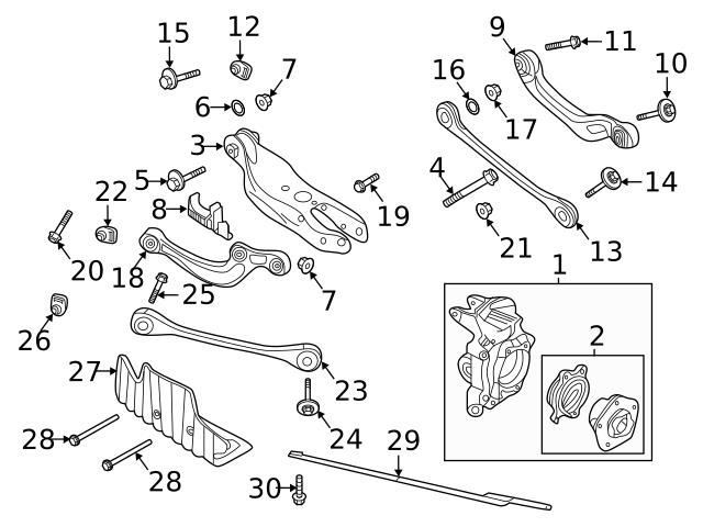 Genuine VW/Audi 4K0407152C Control Arm; Front Right Lower | 4K0407152A ...