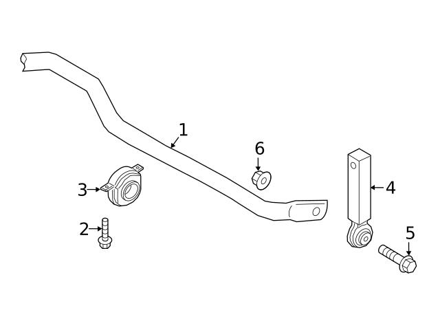 Genuine VW/Audi 4K0505465 Stabilizer/Sway Bar Link; Left, Right - Audi ...