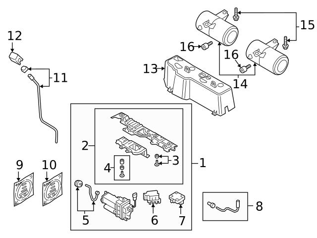 Genuine VW/Audi 4K0616703A Suspension Air Compressor Line | AU4K0616703A
