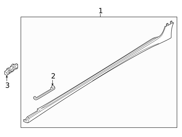 Genuine VW/Audi 4K0853922 Rocker Panel Molding Bracket; Right - Audi ...