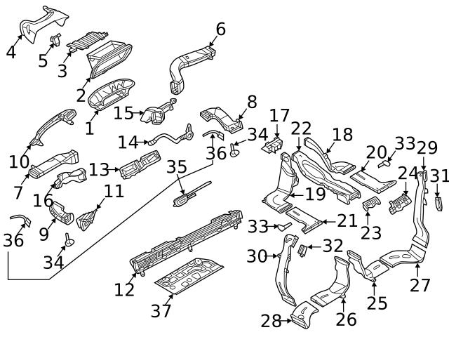 Genuine VW/Audi 4K0857042A HVAC Duct Adapter - Audi | AU4K0857042A