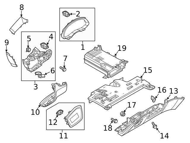 Genuine VW/Audi 4K08570864PK Instrument Panel Side Cover; Right Upper ...