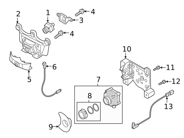 Genuine VW/Audi 4K0971192C Parking Aid System Wiring Harness - Audi ...