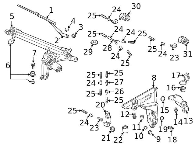 Genuine VW/Audi 4K1955023 Windshield Wiper Motor - Audi | 4K1955023A ...