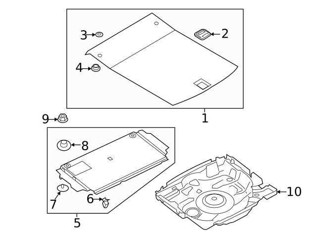 Genuine VW/Audi 4K8863373 Door Panel Insert; Lower - Audi | 4K8863373B ...