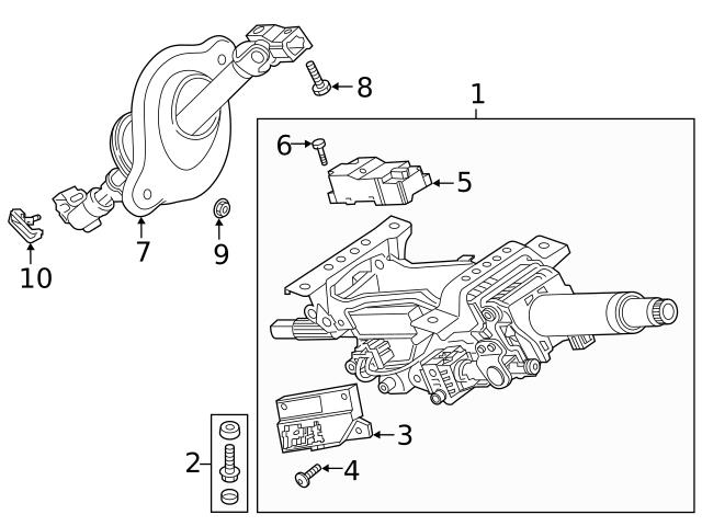 Genuine VW/Audi 4KL419753D Steering Shaft; Lower | AU4KL419753D