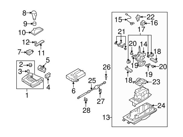 Genuine VW/Audi 4L0713265A Auto Trans Shifter Cable - Audi | AU4L0713265A