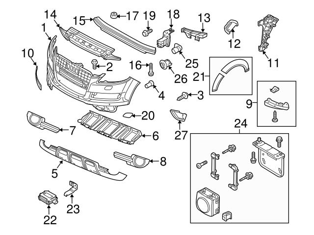 Genuine VW/Audi 4L0807151C01C Brake Air Duct; Left - Audi | AU4L0807151C01C