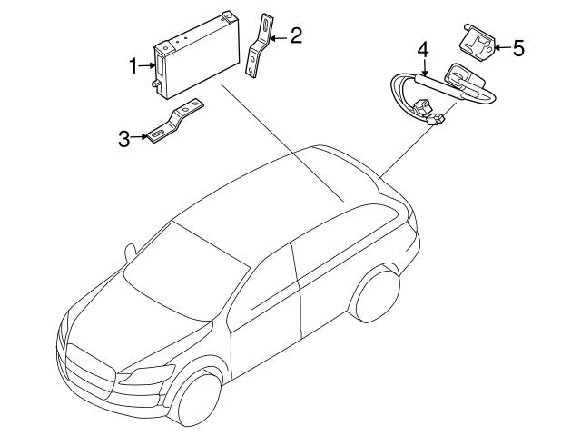 Genuine VW/Audi 4L0910441B Parking Aid Control Module; Rear - Audi ...