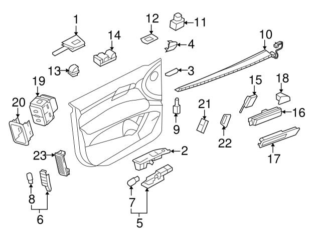 Genuine VW/Audi 4L19598315PR Combination Switch - Audi | AU4L19598315PR
