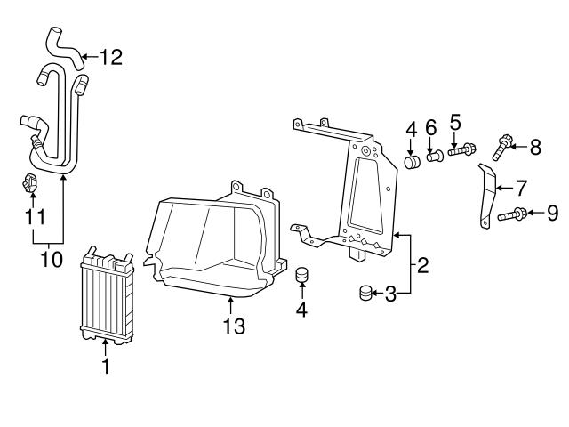 Genuine VW/Audi 4M0121333Q Radiator Support Air Duct; Left - Audi ...