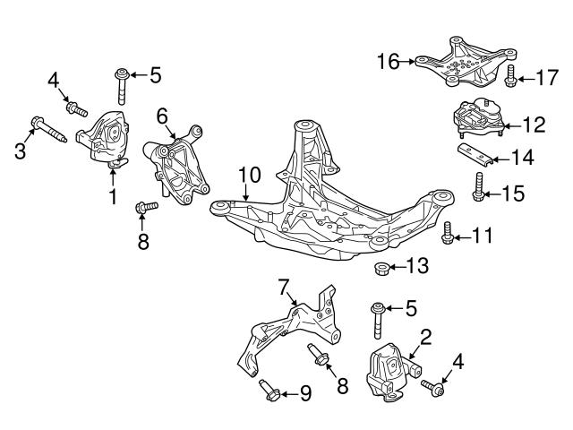 Genuine VW/Audi 4M0199371FG Engine Mount; Left - Audi | AU4M0199371FG