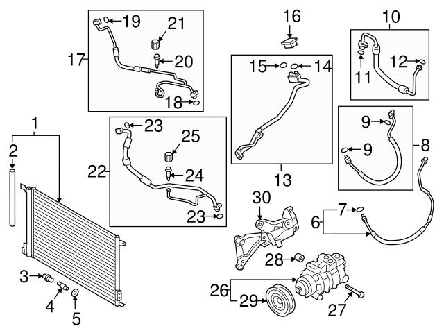 Genuine VW/Audi 4M0298403 A/C Receiver Drier; Front - Audi | AU4M0298403