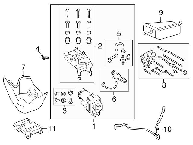 Genuine VW/Audi 4M0616013B Suspension Self-Leveling Valve - Audi ...
