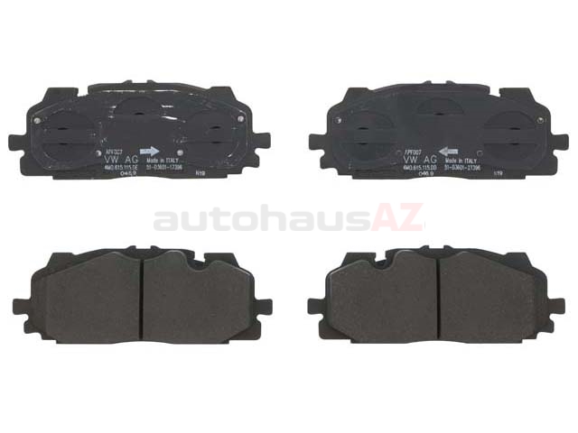 Genuine Audi 4M0698151BD Brake Pad Set; Front - Audi | 4M0698151AA ...