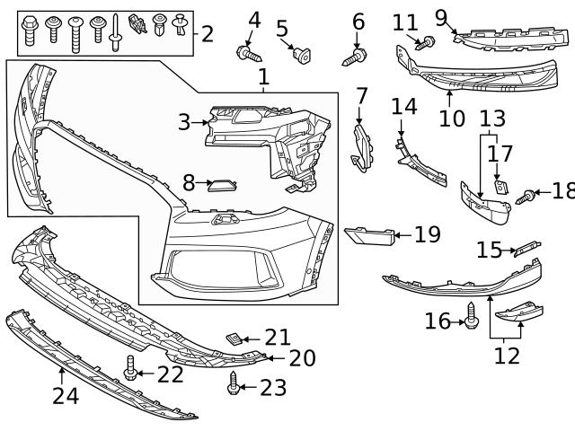 Genuine VW/Audi 4M0807157E9B9 Radiator Support Air Duct; Left - Audi ...