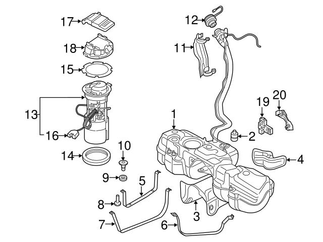 Genuine VW/Audi 4M0919087F Fuel Pump and Strainer Set - Audi | AU4M0919087F