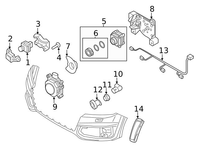 Genuine VW/Audi 4M0945072 Side Marker Light; Right - Audi | AU4M0945072