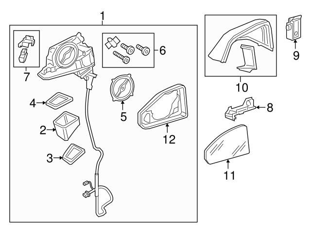 Genuine VW/Audi 4M1949146 Lane Departure System Camera; Right - Audi ...