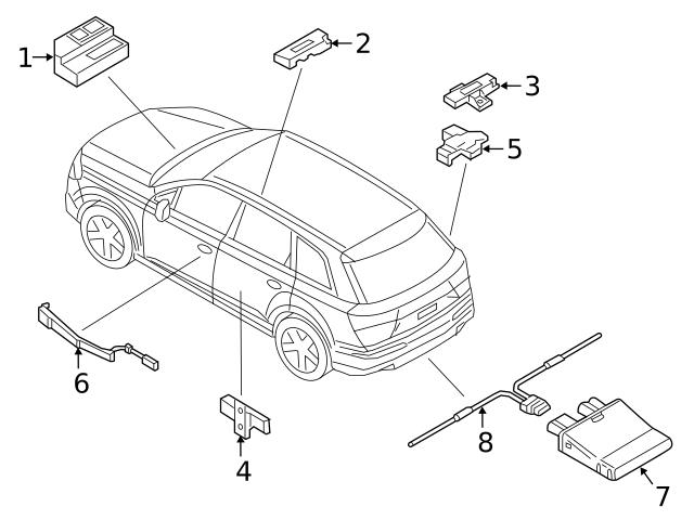 Genuine VW/Audi 4M8962239 Keyless Entry Sensor - Audi | AU4M8962239