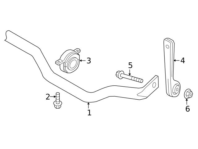 Genuine VW/Audi 4N0505465F Stabilizer/Sway Bar Link; Left, Right - Audi ...