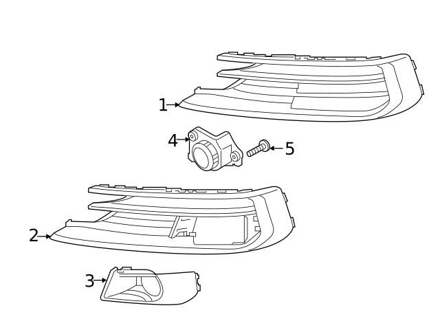 Genuine VW/Audi 4N0807819 Grille Molding; Left Outer, Left Upper - Audi ...
