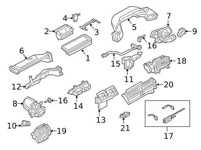 Genuine VW/Audi 4N0819693 HVAC Duct Adapter; Front - Audi | AU4N0819693