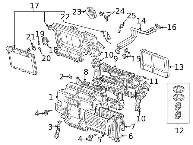 Genuine VW/Audi 4N0820356A HVAC Unit Case; Front - Audi | AU4N0820356A