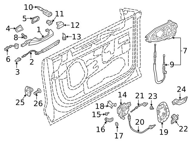Genuine VW/Audi 4N0837059 Door Lock Actuator Motor; Left - Audi ...