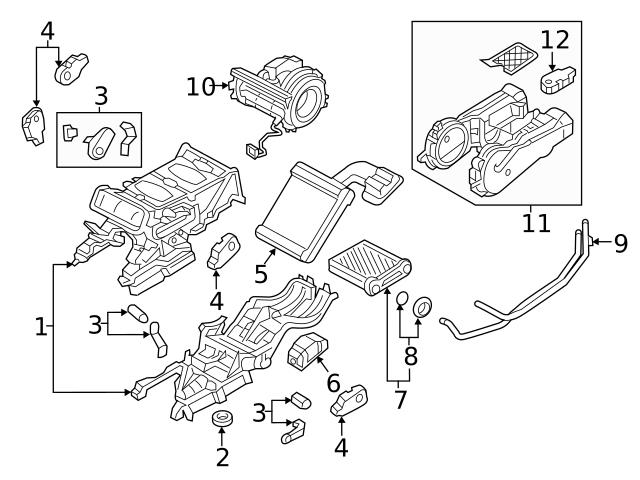Genuine VW/Audi 4N0898037 Heater Hose Outlet Tube; Rear - Audi ...