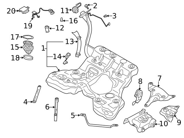 Genuine VW/Audi 4N0919088A Fuel Pump, Electric - Audi | AU4N0919088A