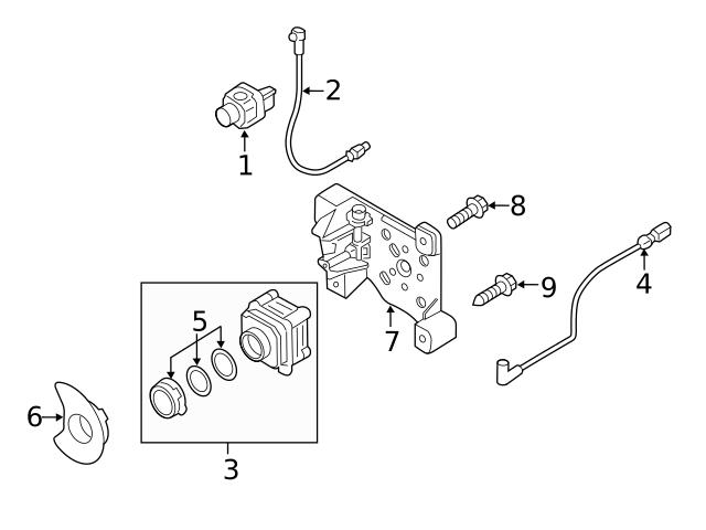 Genuine VW/Audi 4N0971192E Parking Aid System Wiring Harness - Audi ...
