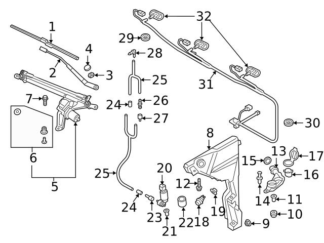 Genuine VW/Audi 4N1998002 Wiper Blade Assembly; Left, Right - Audi ...