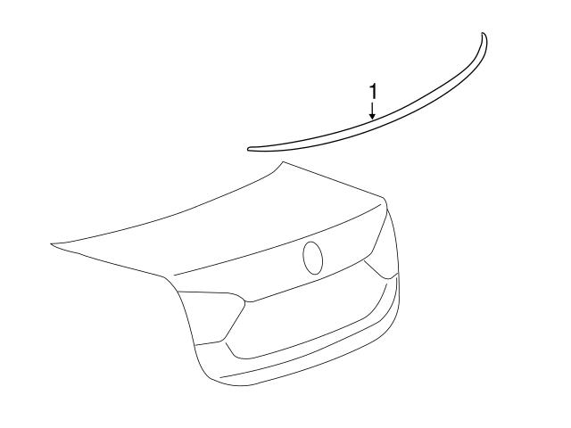 Genuine VW/Audi 561071641041 Power Rear Spoiler Switch; Rear - VW ...