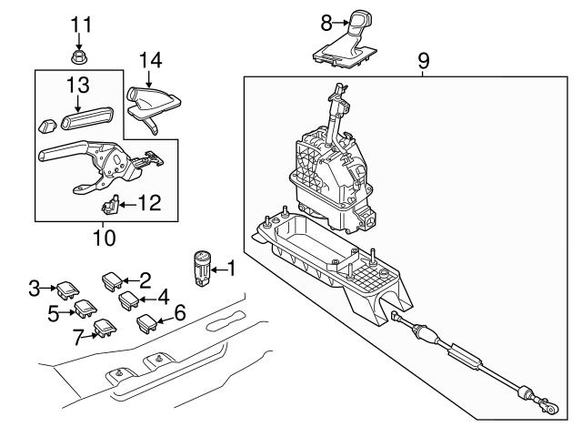 Genuine VW/Audi 561713203FLIN Auto Trans Shift Lever Knob - VW ...