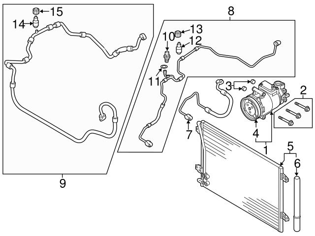 Genuine VW/Audi 561820743E A/C Refrigerant Suction Hose - VW | VW561820743E