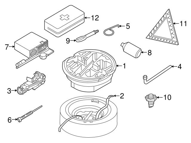 Genuine VW/Audi 5C0012115J Trunk Floor Storage Box - VW | VW5C0012115J