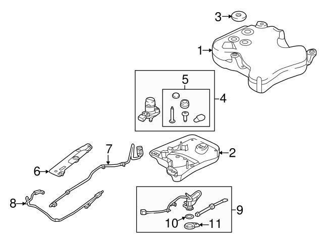 Genuine VW/Audi 5C0131984E Diesel Exhaust Fluid (DEF) Injector Feed ...