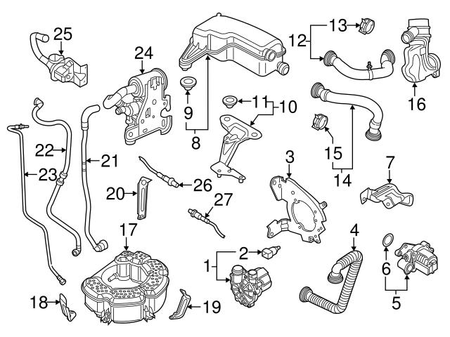 Genuine VW/Audi 5C0201549 Vapor Canister Purge Solenoid - VW ...