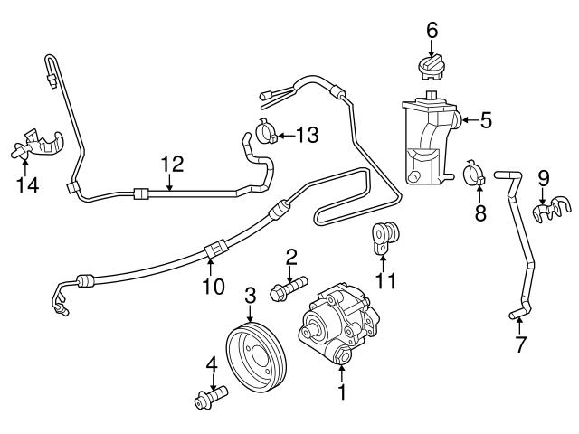 Genuine VW/Audi 5C0422891K Power Steering Return Hose - VW | 5C0422891F ...