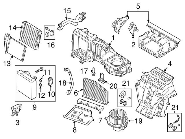 Genuine VW/Audi 5C1898001 HVAC Mode Door Lever Link - VW | VW5C1898001