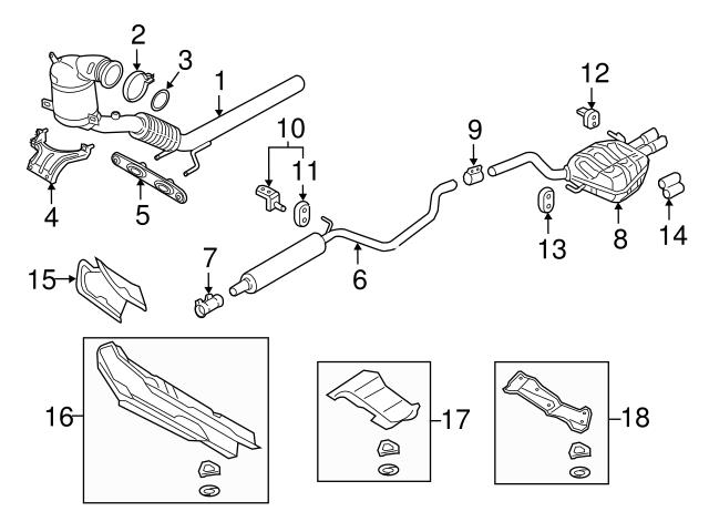 Genuine VW/Audi 5C5071911C Tail Pipe Tip - VW | VW5C5071911C