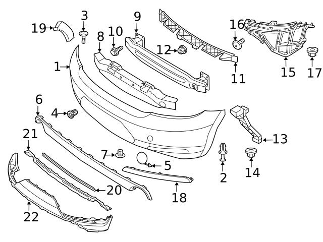 Genuine VW/Audi 5C5807568AGRU Bumper Cover Heate Shield; Right - VW ...