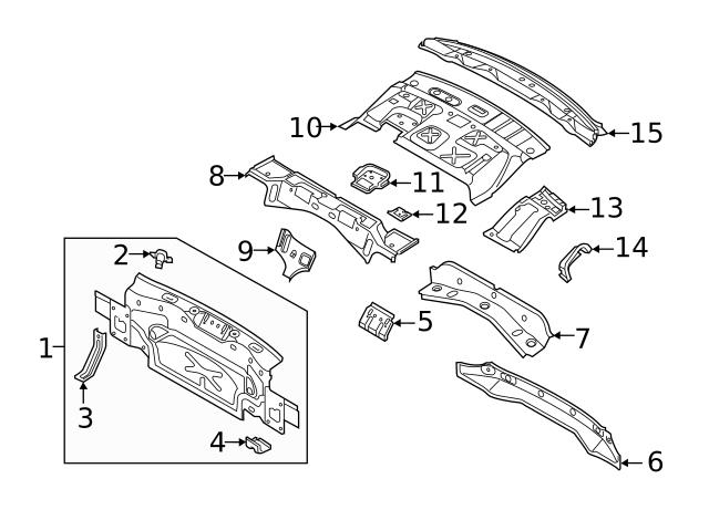 Genuine VW/Audi 5C6813541 Package Tray Bracket - VW | VW5C6813541