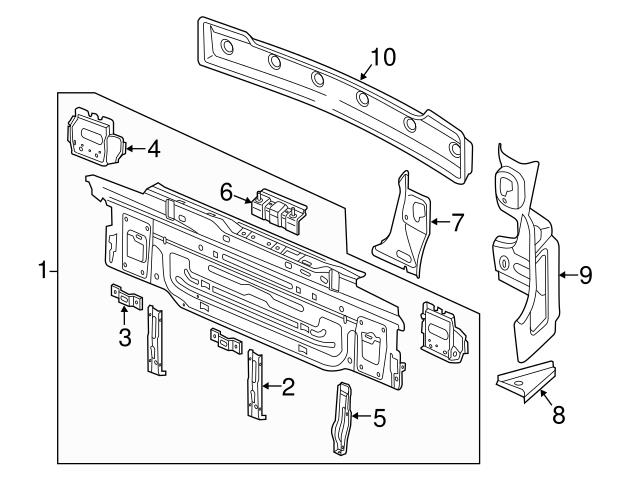 Genuine VW/Audi 5G6813327A Tail Light Pocket; Left - VW | 5G6813327 ...