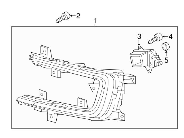 Genuine VW/Audi 5GE941055B Daytime Running Light; Left - VW | VW5GE941055B