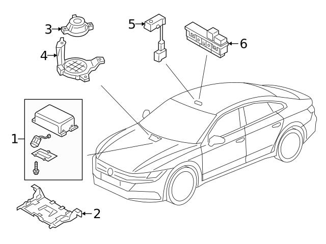 Genuine VW/Audi 5GM035624WEE GPS Navigation Control Module - VW ...